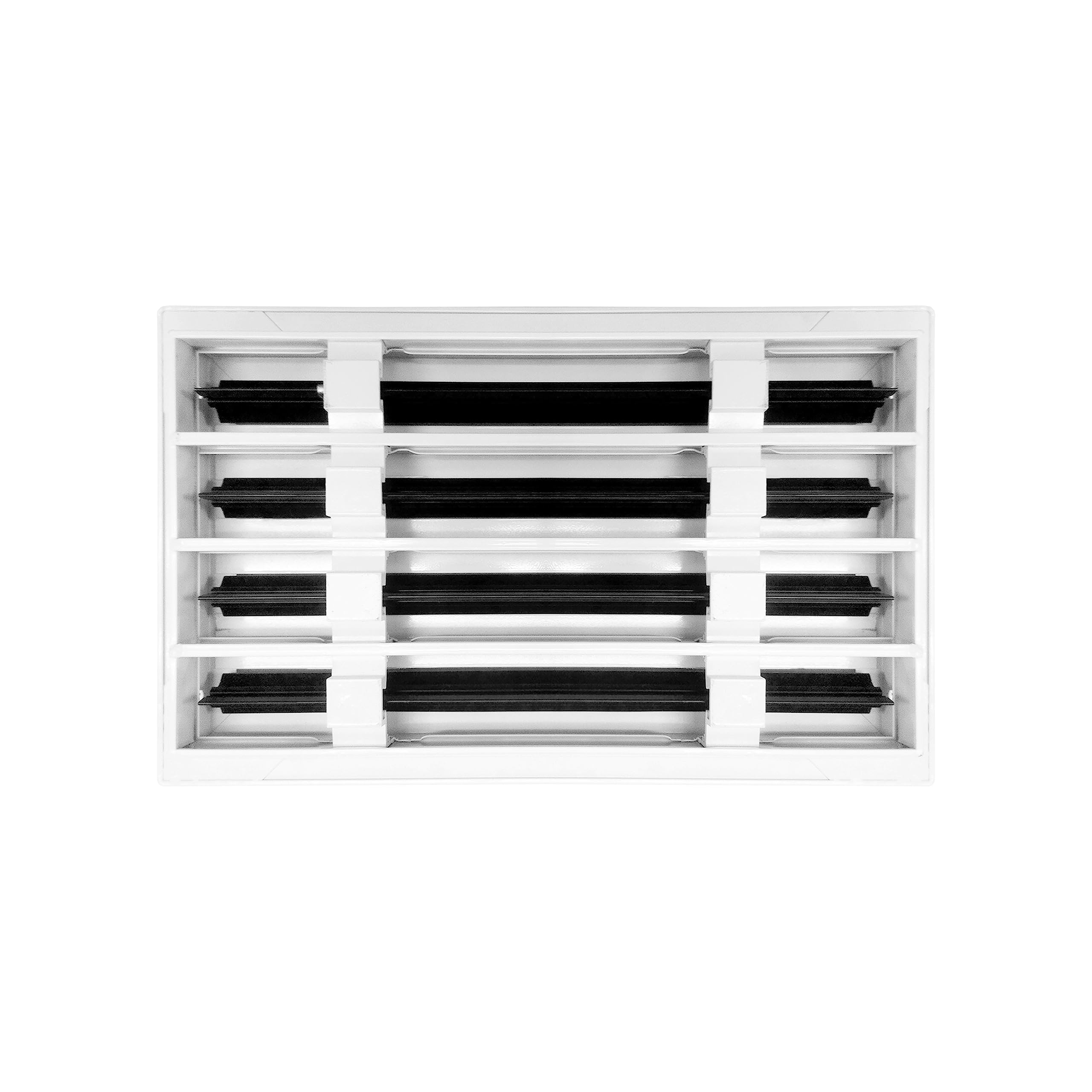 BUILDMART - 14x8 Modern AC Vent Cover - Decorative White Air Vent - Standard Linear Slot Diffuser - Register Grille for Ceiling, Walls & Floors - Texas Buildmart