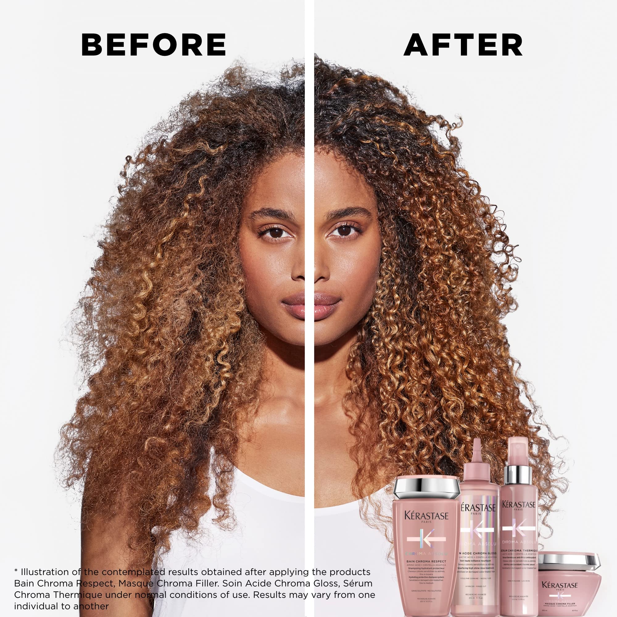 Kerastase Chroma Absolu Chroma Respect Shampoo Riche | For Sensitized or Damaged Color-Treated Hair | Protects and Nourishes | Medium To Thick Hair | With Lactic Acid | 2.7 Fl Oz