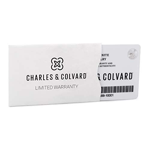 Charles & Colvard Created Moissanite 5mm Round Cut Leverback Drop Earrings for Women | 1 cttw DEW | Lab Grown | Solid 14K White Gold with Rhodium