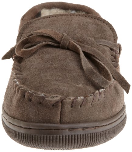 MUK LUKS Men's Paul Slipper, Chocolate, 11