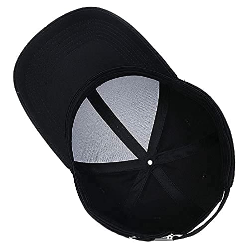 Car Sales Embroidered Logo Adjustable Baseball Caps for Men and Women (Black)