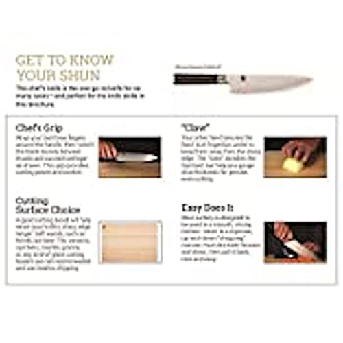 Shun Cutlery 7-Piece Essential Knife Block Set, Includes Classic 8β Chef, 6β Utility, 9β Bread & 3.5β Paring Herb Shears, Handcrafted Japanese Kitchen Knives, Black