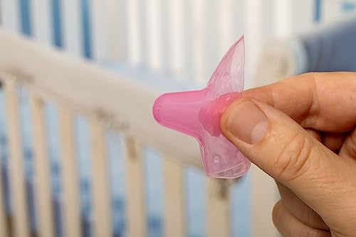 Nurture & Nectar Pink Nipple Shields for Nursing Breastfeeding Newborn Two-Pack with Case 20mm Ultra-Thin Silicone Soft Flexible for Mother Baby Skin Contact