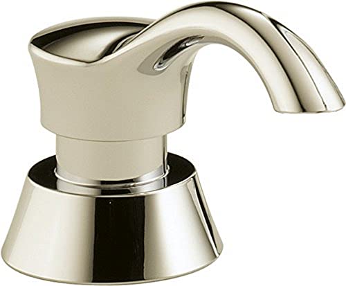 Delta Faucet Pilar Kitchen Soap Dispenser for Kitchen Sinks, Polished Nickel RP50781PN
