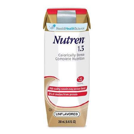 Nutren 1.5 Cal Formula Unflavored (Formerly Vanilla), 250 Ml, Tetra Pack - Case of 24