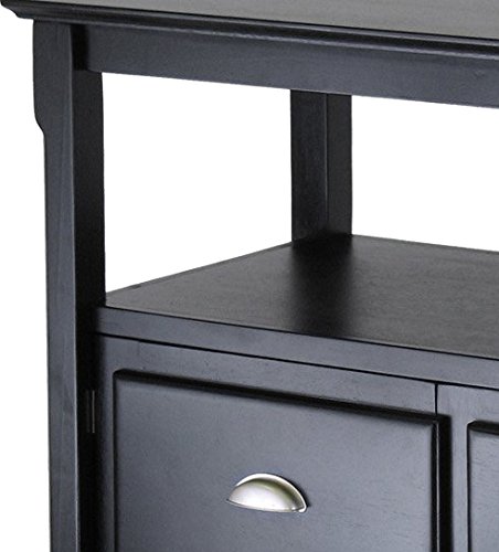 Winsome Wood Timber Buffet, Black