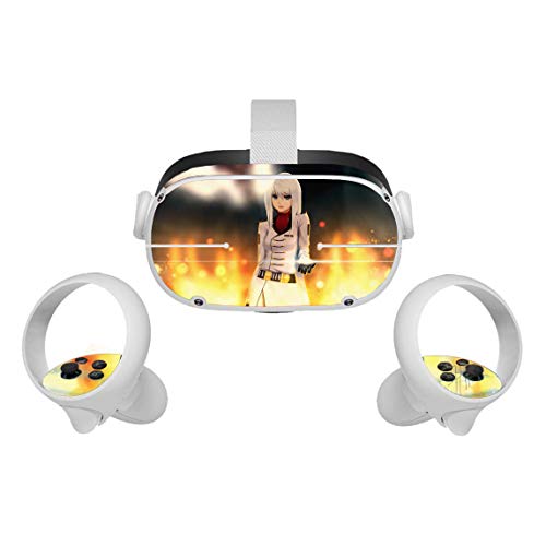 DuyThaibroshop Akame ga Kill Assassin Girl Anime Oculus Quest 2 Skin VR 2 Skins Headsets and Controllers Sticker Protective Decal Accessories (only fit with Oculus Quest 2)