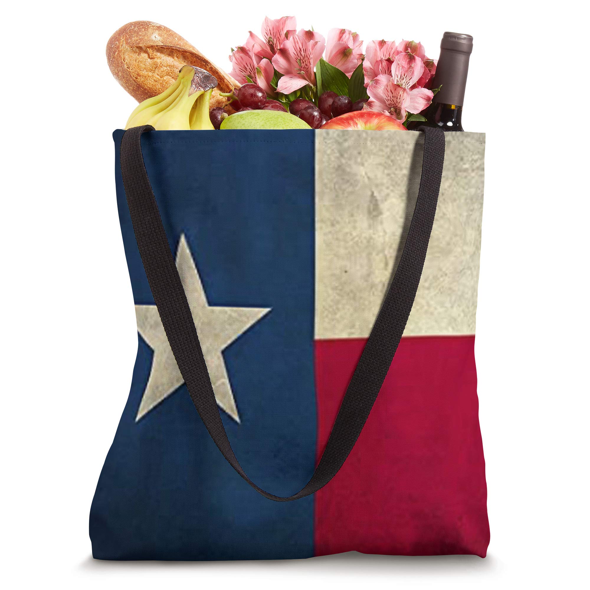 Vintage Flag Of The State Of Texas Faded Distressed Tote Bag