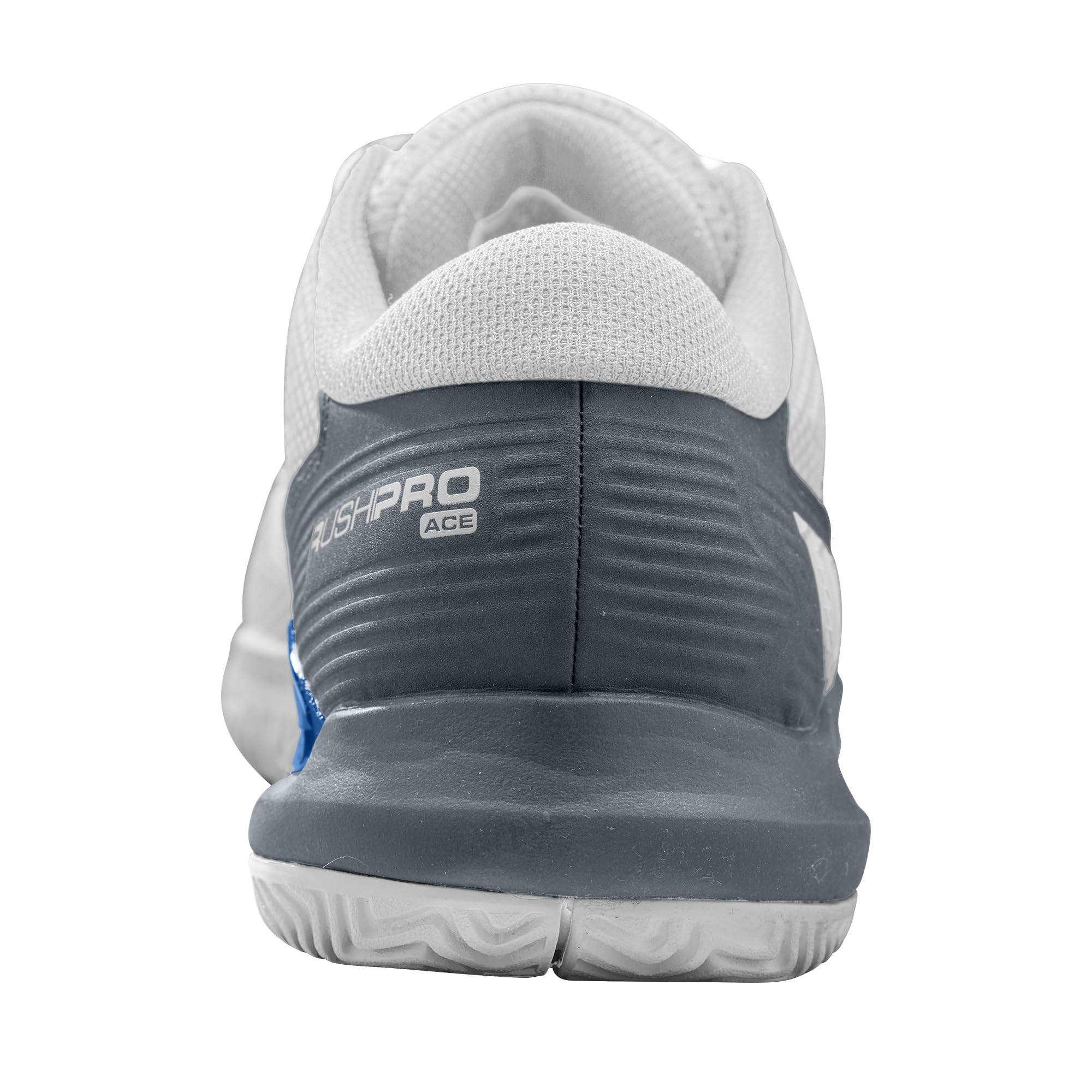 WILSON Men's Rush Pro Ace Pickler Sneaker, White/Grey/Classic Blue, 7.5