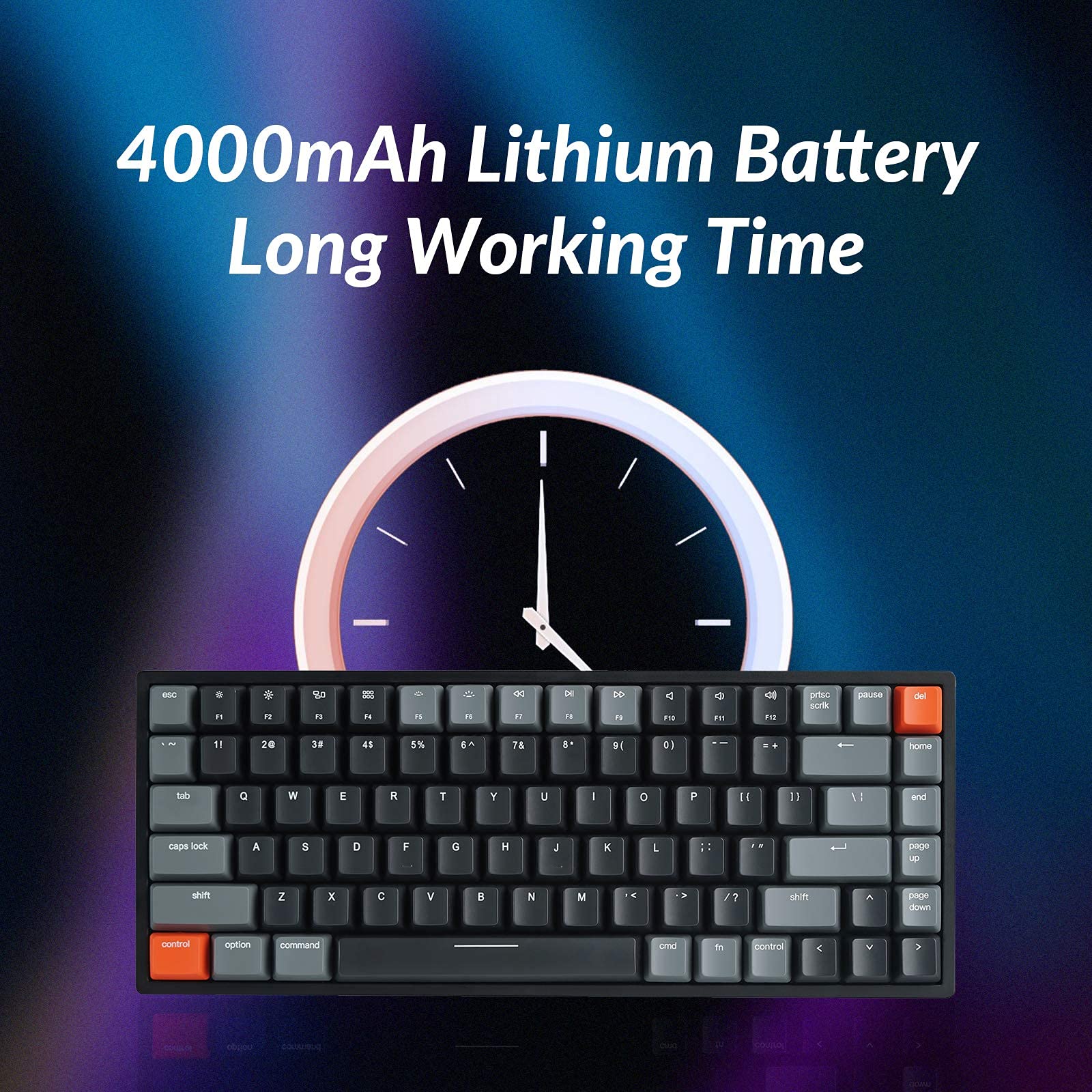Vissles Wireless Bluetooth/USB Wired Mechanical Keyboard Hot Swappable Mechanical Gaming Keyboard Programmable Compact 84 Keys Tenkeyless RGB Dynamic Backlit for Mac Windows, Gateron Red Switch