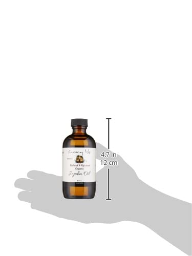 Sunny Isle Organic Jojoba Oil 4oz | 100 Pure | Moisturizing for Hair, Face, Skin & Nails | Natural Cold-Pressed | Base Carrier Oil