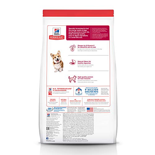 Hill's Science Diet Dry Dog Food, Adult, Small Bites, Chicken & Barley Recipe, 15 lb. Bag