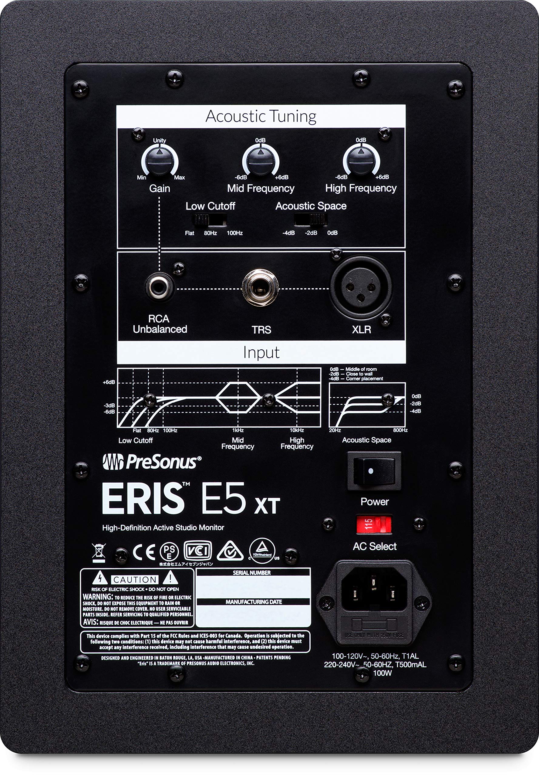 PreSonus Eris E5 XT 5.25" Near Field Studio Monitor with EBM Waveguide (Single)