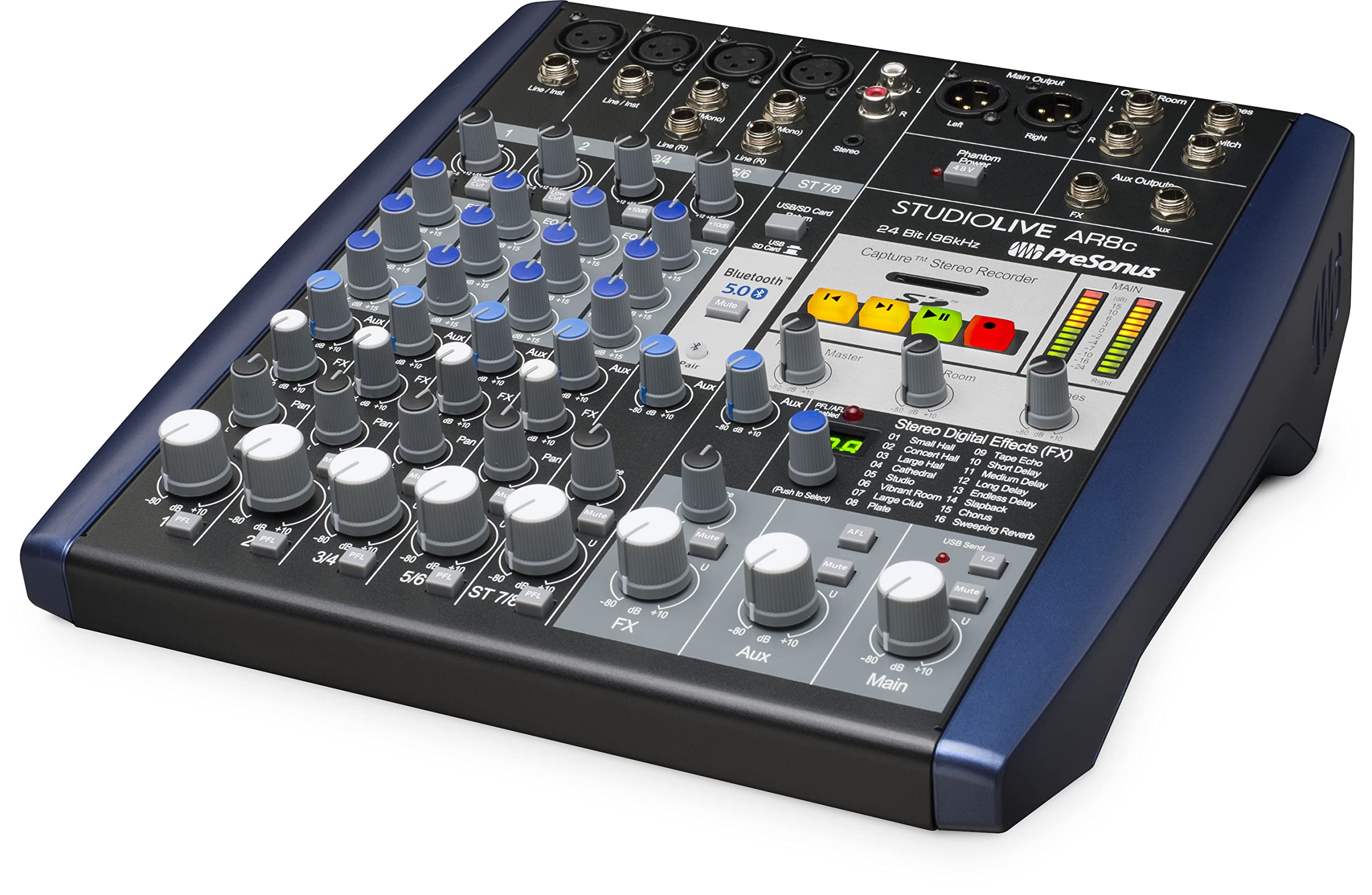 PreSonus StudioLive AR8c 8-Channel USB-C Hybrid Digital/Analog Performance Mixer, Unpowered