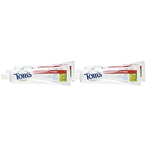 Toms of Maine Toothpaste Fennel Propolis Myrrh,5.5 Ounce (Pack of 4)