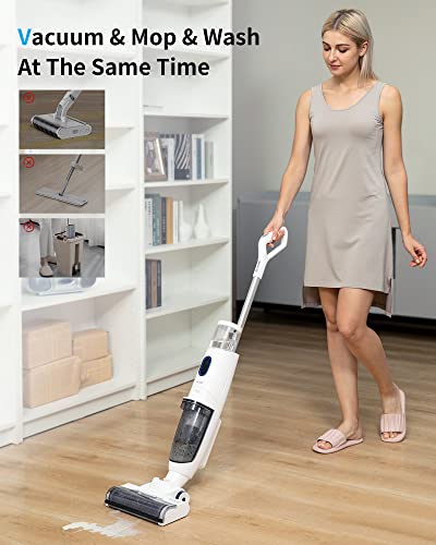Ecowell WCVP02 Shop Wet Dry Vacuum Cleaner and Mop, 8.6 Pounds, White