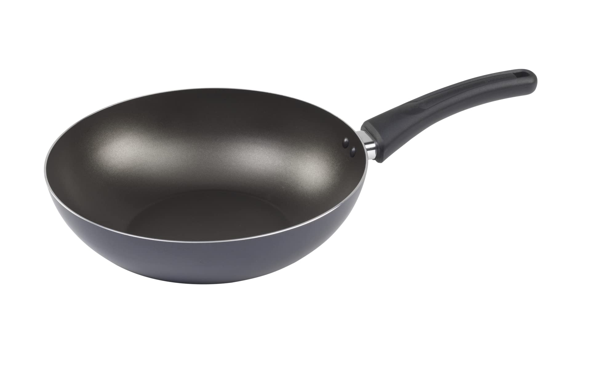 GoodCook Everyday Nonstick 11-Inch Stir Fry Pan, Deep Walled Skillet for Easy Mixing, Even-Heating Aluminum Wok, Ergonomic Handle, Charcoal Silicone Lacquer, Black Frying Pan