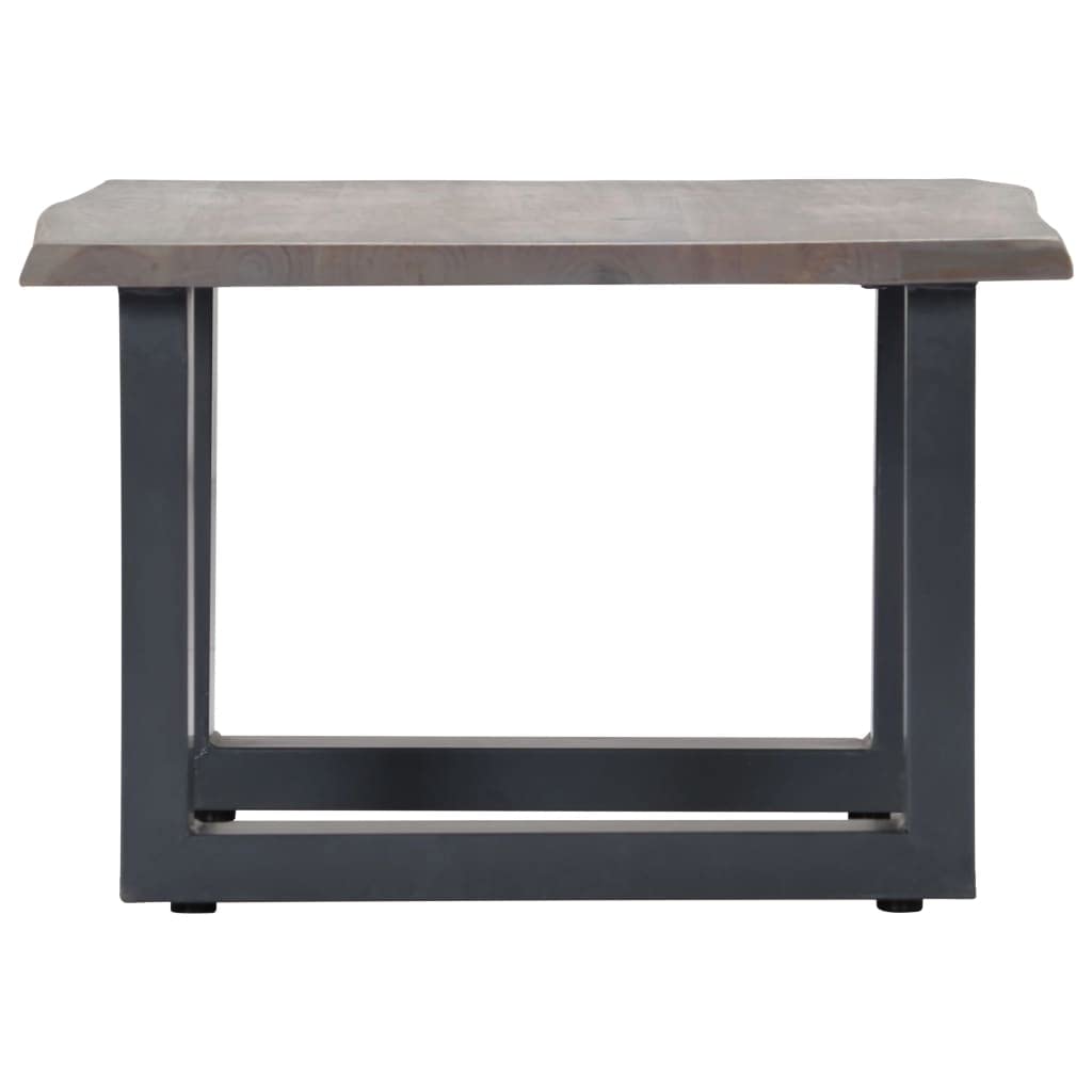Center Table Modern Coffee Table Side End Table Coffee Table with Live Edges Gray 23.6"x23.6"x15.7"for Living Room,Home,Office,Living Meeting Room