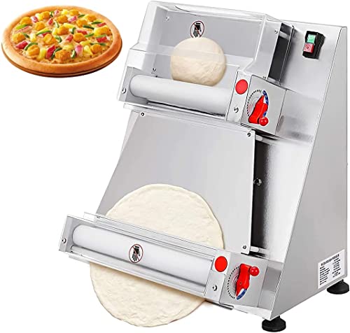 Pizza dough roller machine, Commercial Automatic Pizza dough Sheeter Maker, Electric Pizza Pastry Forming Machine, for Noodle Pizza Bread (Color : 30cm)