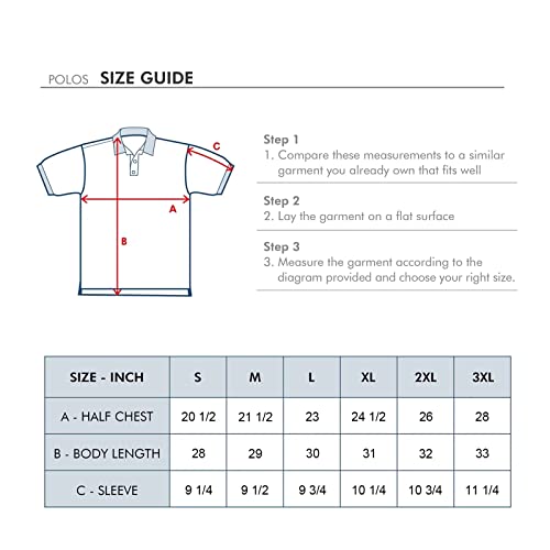 M MAELREG Golf Polo Shirts for Men Short Sleeve Performance Moisture Wicking Quick Dry Casual Collared Men’s Polo Shirts