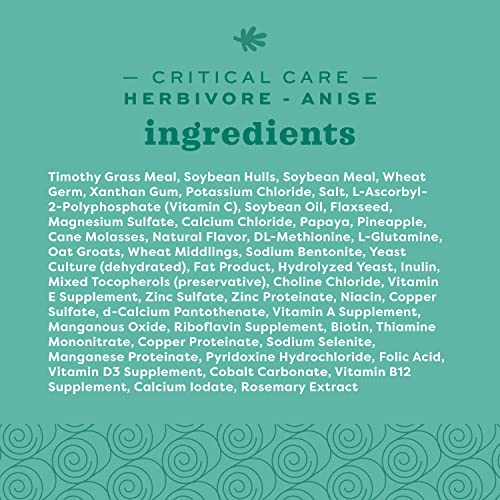 Oxbow Animal Health Critical Care, Herbivore, Anise Flavor, 141 Gram Bag (70100)