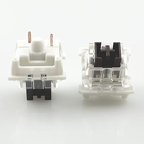 DRAOZA OUTEMU Brown Switch 3 Pin Switch Gateron and Cherry MX Equivalent DIY Replaceable Switch for Mechanical Gaming Keyboard (72pcs Brown)