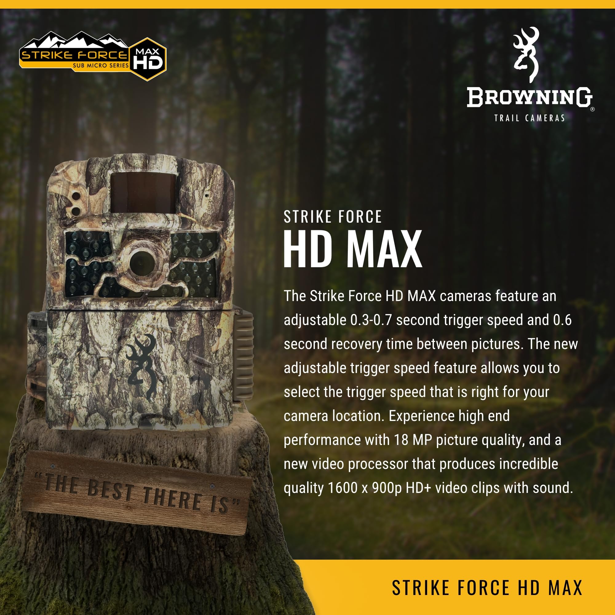 Browning Strike Force HD MAX, Camo, 1 Count