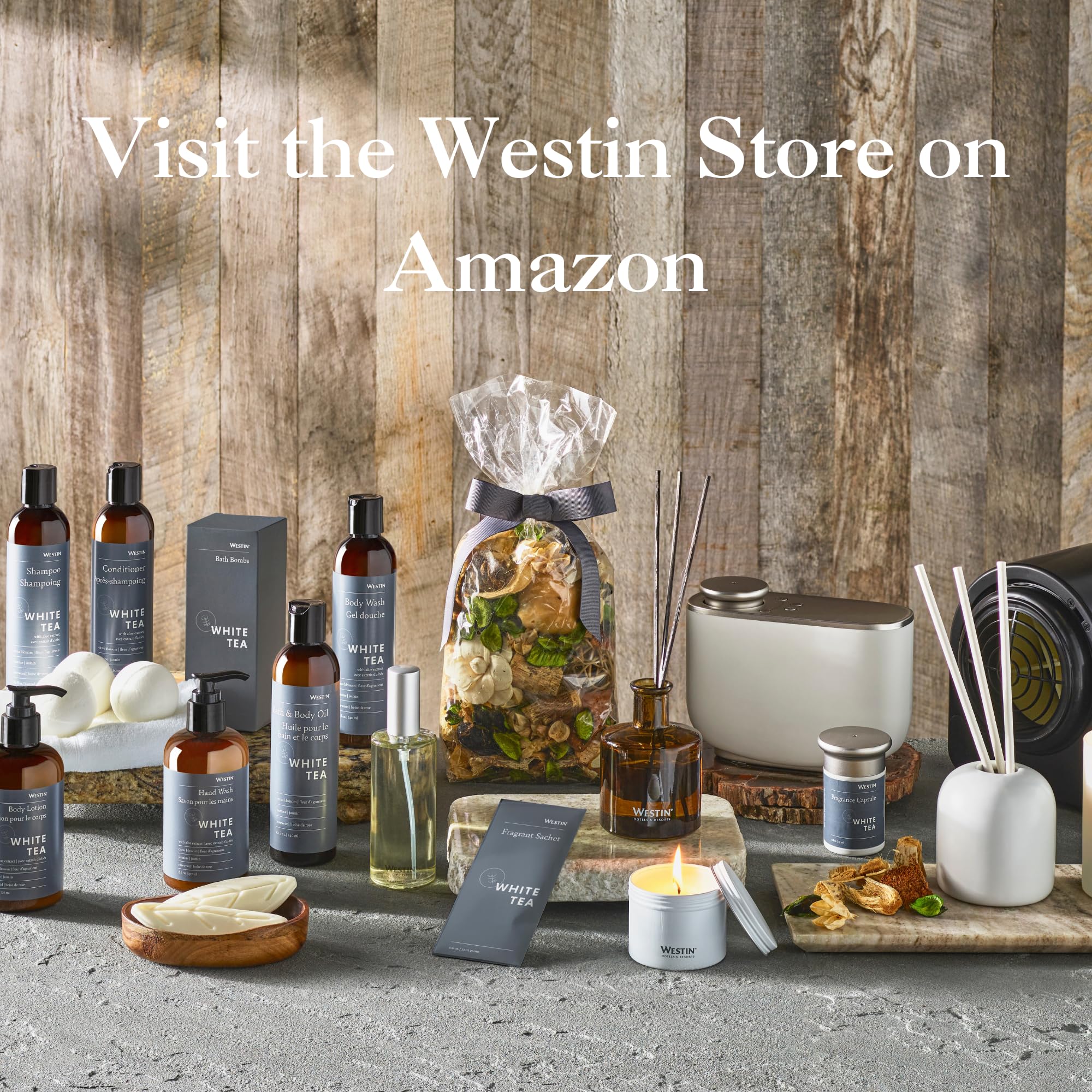 Westin White Tea Aloe Shampoo - Vitamin and Antioxidant-Packed Shampoo for All Hair Types - Signature White Tea Aloe Scent - 8 ounces
