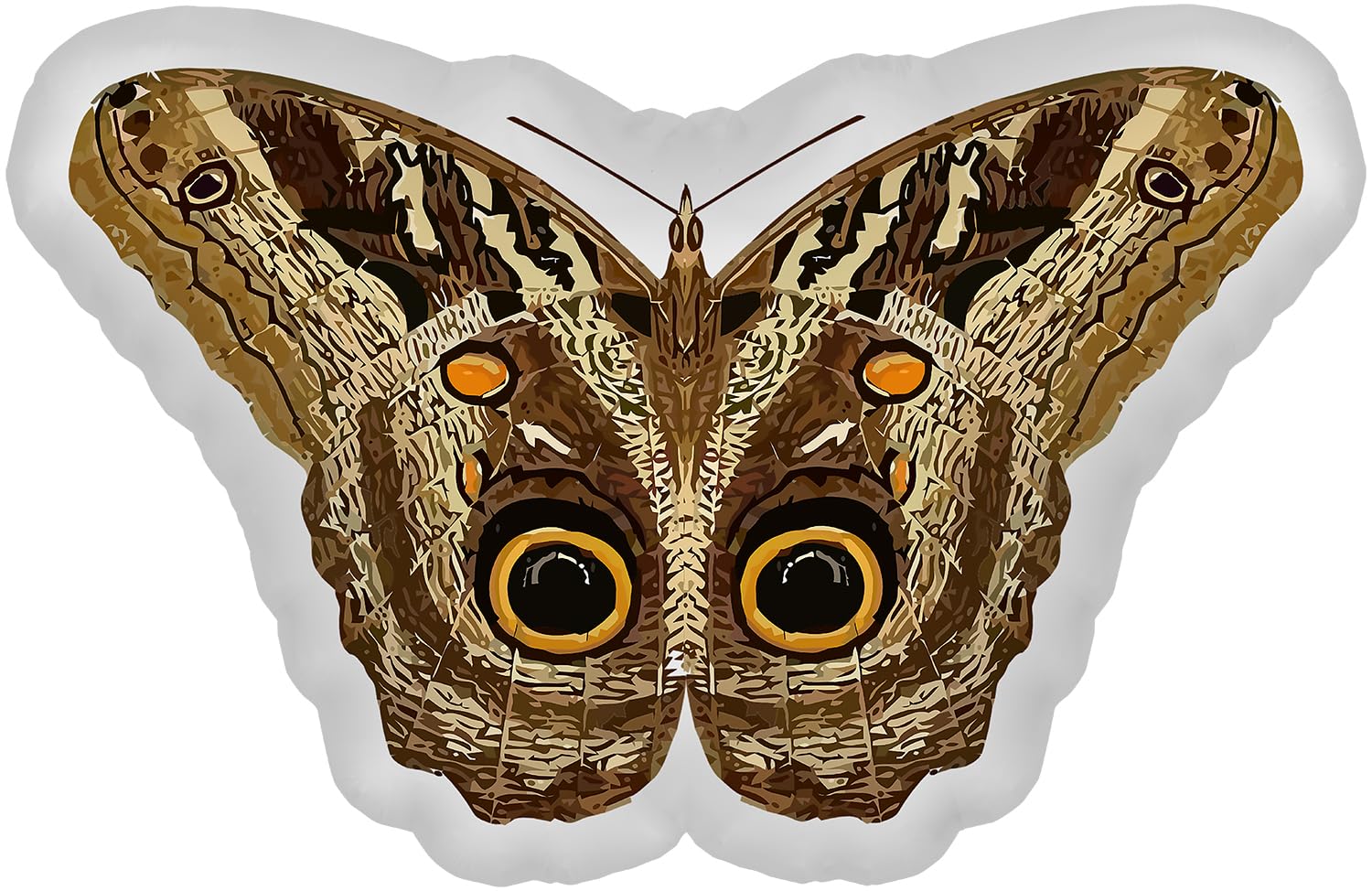 Butterfly Shaped Throw Pillow, Cushion Soft Pillows Decor for Home Decorative Seating Cushions, 12 Inch