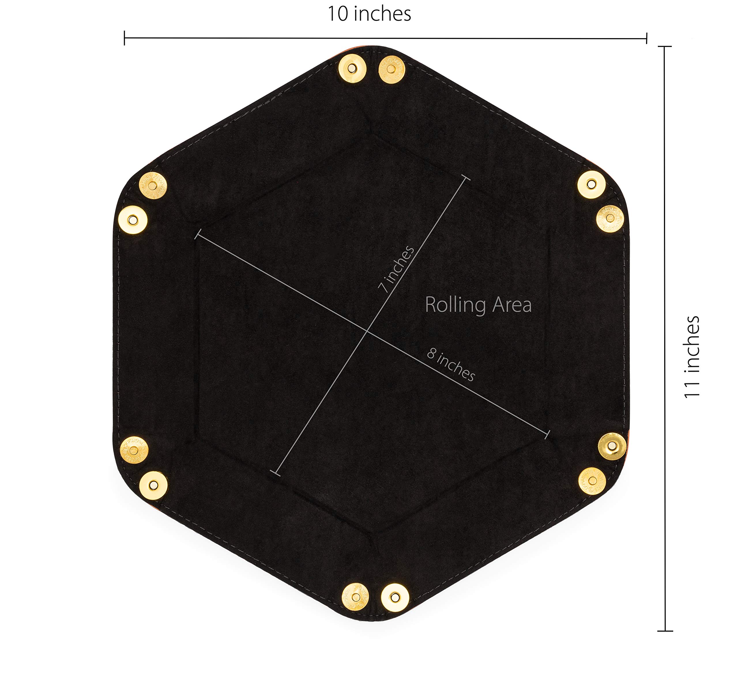 TitanShield Premium Easy-Assemble Magnetic Dice Tray for Rolling (Metal Dice, DND) in Galaxy