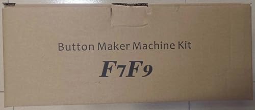 Button Badge Pin Maker Machine Multiple Sizes 1+1.25+2.25 inch DIY with 300pcs Button Parts&Circle Cutter&Magic Book