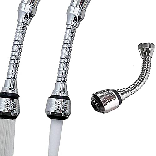 Faucet Extension Tubes,360° Water Swivel Faucet,Splash-Proof Faucet, Adjustable Tube Bathroom Extension Water Tap Kitchen Accessories