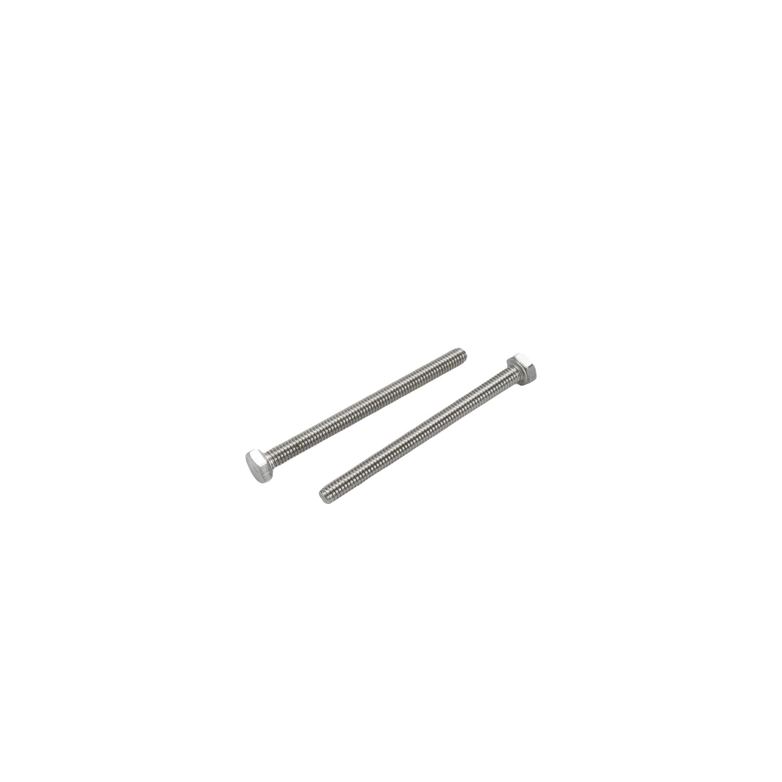 Dahszhi M4x50 Hex Bolts Stainless Steel Hex Head Screw Bolts,Screw Pitch 0.7mm Fully Threaded Hex Tap Bolts 50Pcs