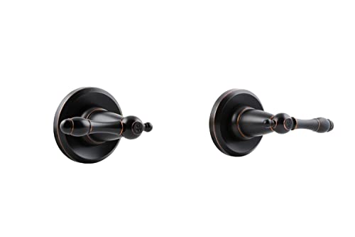 Design House 523472 Oakmont Classic Bath and Shower Trim with Single-Function Shower Head, 2-Handle Faucet and Valve for Bathroom, Oil Rubbed Bronze