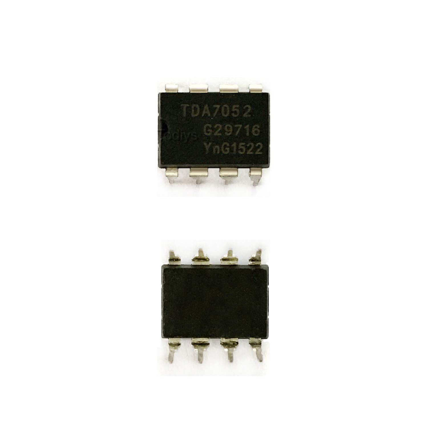 Todiys New 10Pcs for TDA7052 TDA7052A TDA7052AT TDA7052A/N2 DIP-8 Audio Amplifier IC Chip TDA7052AN