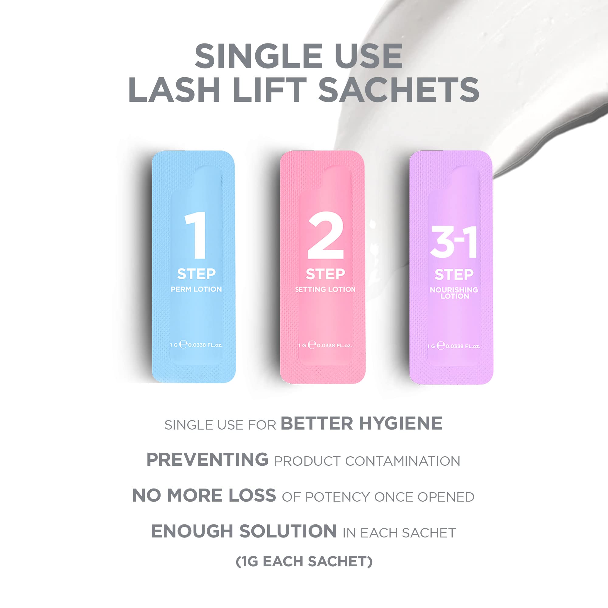 CLIONE PRIME Lash Lift Lotion - 15 Pcs Eyebrow Lamination Eyelash Perm Home & Professional Use Eyelash Lift Lash Perm Made in Korea