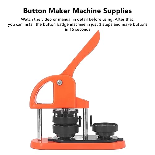 Button Maker Machine, Labor Saving Fun Pin Maker Machine Easy to Use for Homemade (25mm)