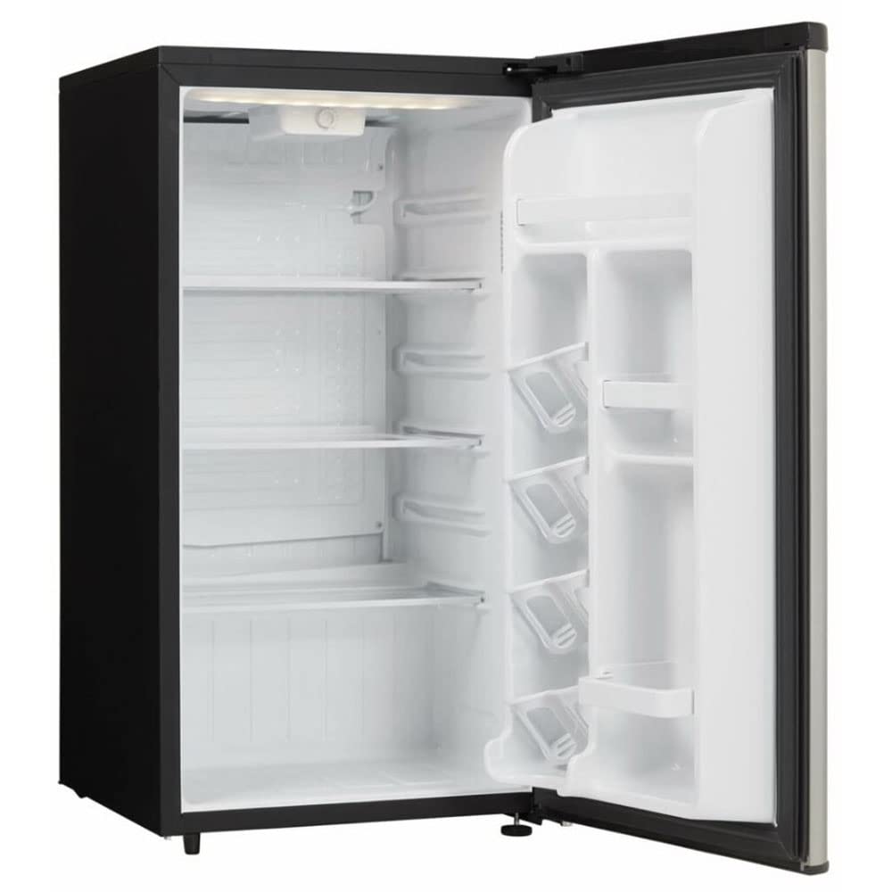 Danby Contemporary Classic DAR033A6BSLDB-6 3.3 Cu.Ft. Mini Fridge, Compact Countertop Refrigerator for Bedroom, Living Room, Kitchen, Office, Desk, E-Star Rated in Fingerprint Free Stainless Finish