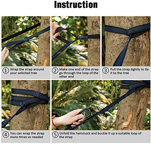 Camping Hammock with Mosquito Net - Portable Travel Hammock Bug Net - Camping Equipment - Hammock Tent for Outdoor Hiking Campin Backpacking Travel (Black)
