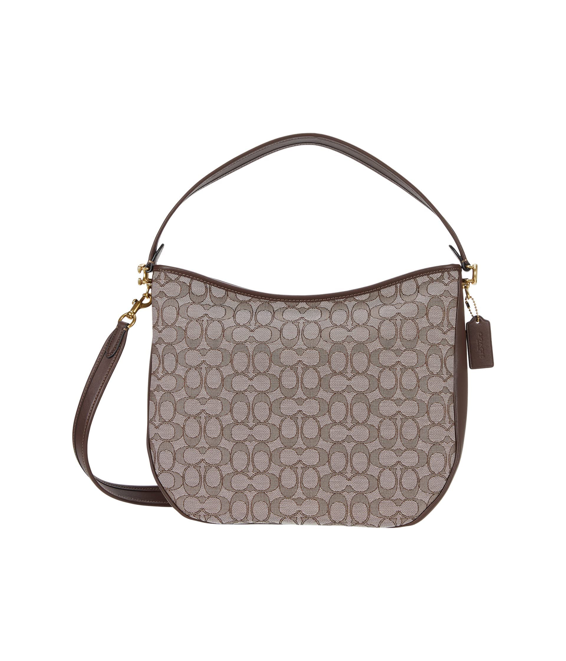 Coach Signature Jacquard Soft Tabby Hobo Oak Maple One Size