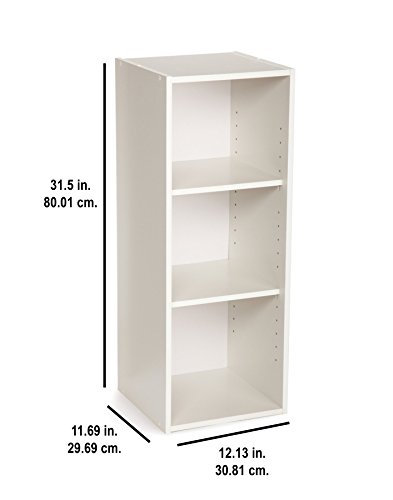ClosetMaid 8987 Stackable 3-Shelf Organizer, White
