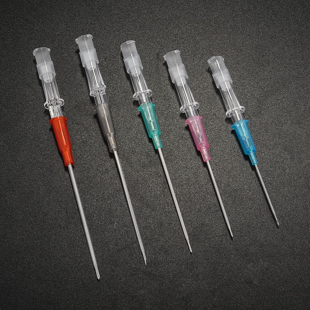 Ear Nose Piercing,25pcs 14G 16G 18G 20G 22G Piercing IV Catheter Kit Piercing for IV Start Kits, Body Piercing Tools, Piercing Supplies (Each Size 5pcs)