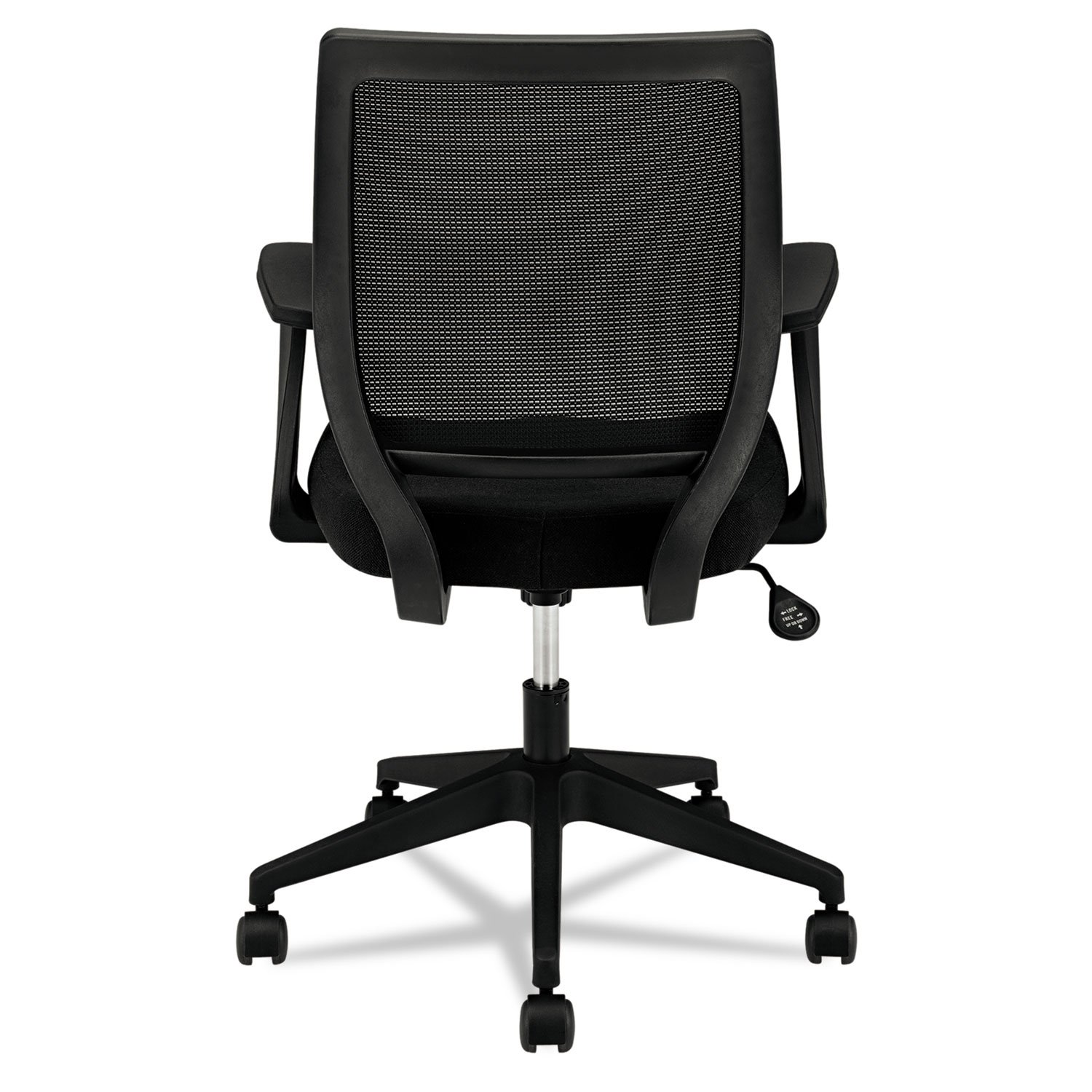 HON VL521VA10 VL521 Series Mid-Back Work Chair, Mesh Back, Fabric Seat, Black