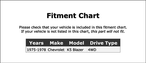 Front Brake Hydraulic Hose Compatible With Chevrolet K5 Blazer 4WD 1975 1976 1977 1978 PC-361961