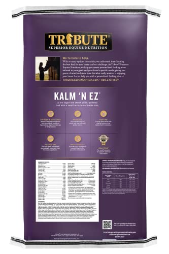 TRIBUTE Kalmbach Feeds Kalm 'N Ez Textured for Horse, 50 lb