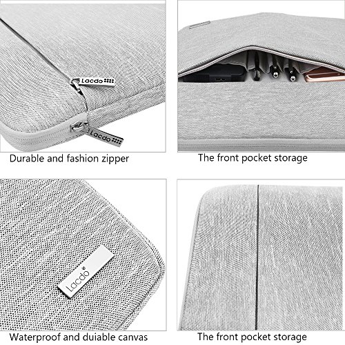 Lacdo 13 inch Laptop Sleeve Case for 13 inch MacBook Air M2 A2681 M1 A2337 A2179 A1932 2018-2022 | 13" New MacBook Pro M2 M1 A2338 A2251 A2289 A2159 A1989 A1706 | 12.9" New iPad Pro Computer Bag, Gray