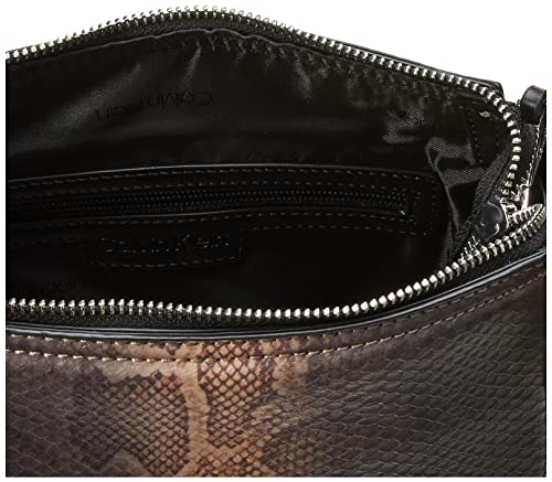 Calvin Klein Bella Novelty Crossbody, Black Ombre Snake