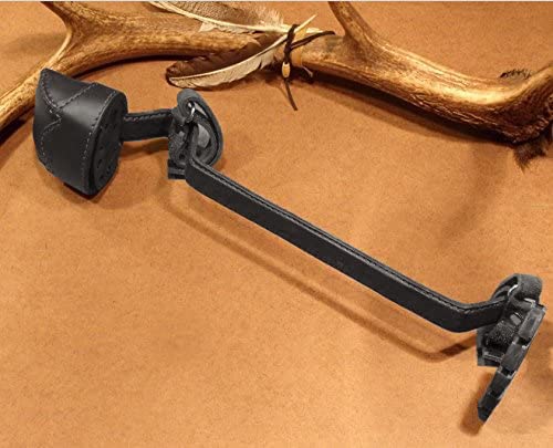 CAROL Traditional Leather Bow/Arrow Quiver AQ108 Black. 20" INCHES Long