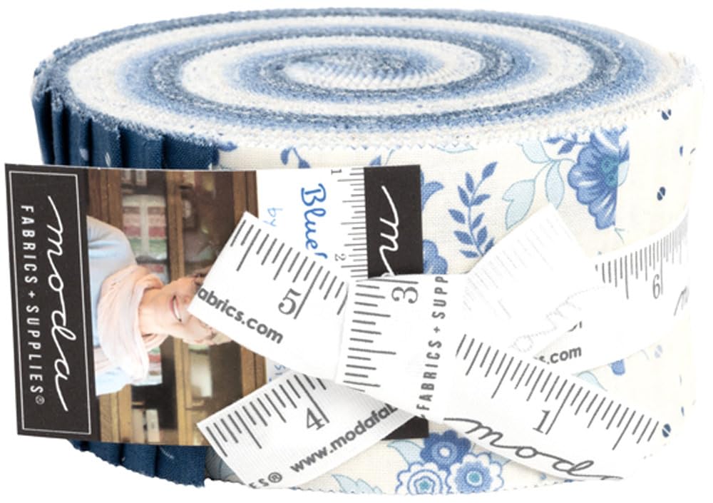 Bunny Hill Designs Blueberry Delight Jelly Roll 40 2.5-inch Strips Moda Fabrics 3030JR