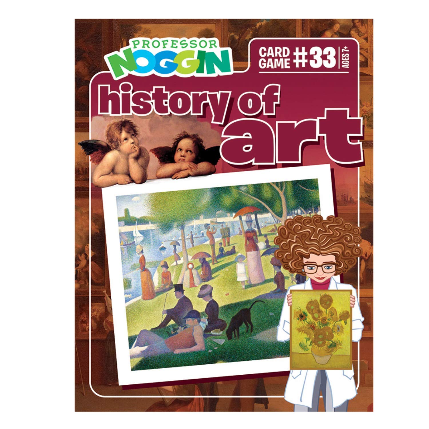 Professor Noggin's History of Art Trivia Card Game - an Educational Trivia Based Card Game for Kids - Trivia, True or False, & Multiple Choice - Ages 7+ - Contains 30 Trivia Cards